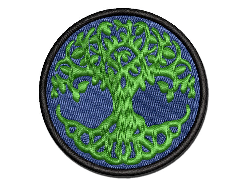 Tree of Life Multi-Color Embroidered Iron-On or Hook & Loop Patch ...