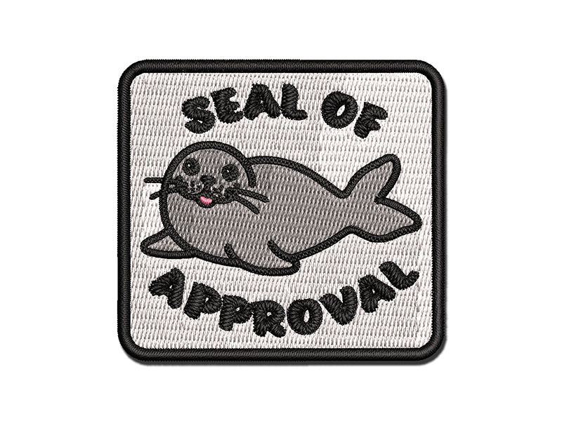 Seal of Approval I Approve Funny Multi-Color Embroidered Iron-On or ...