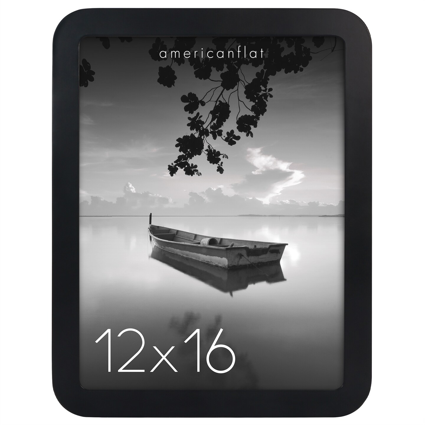 Americanflat Curved Corner Photo Frame - Picture Frame with Round ...