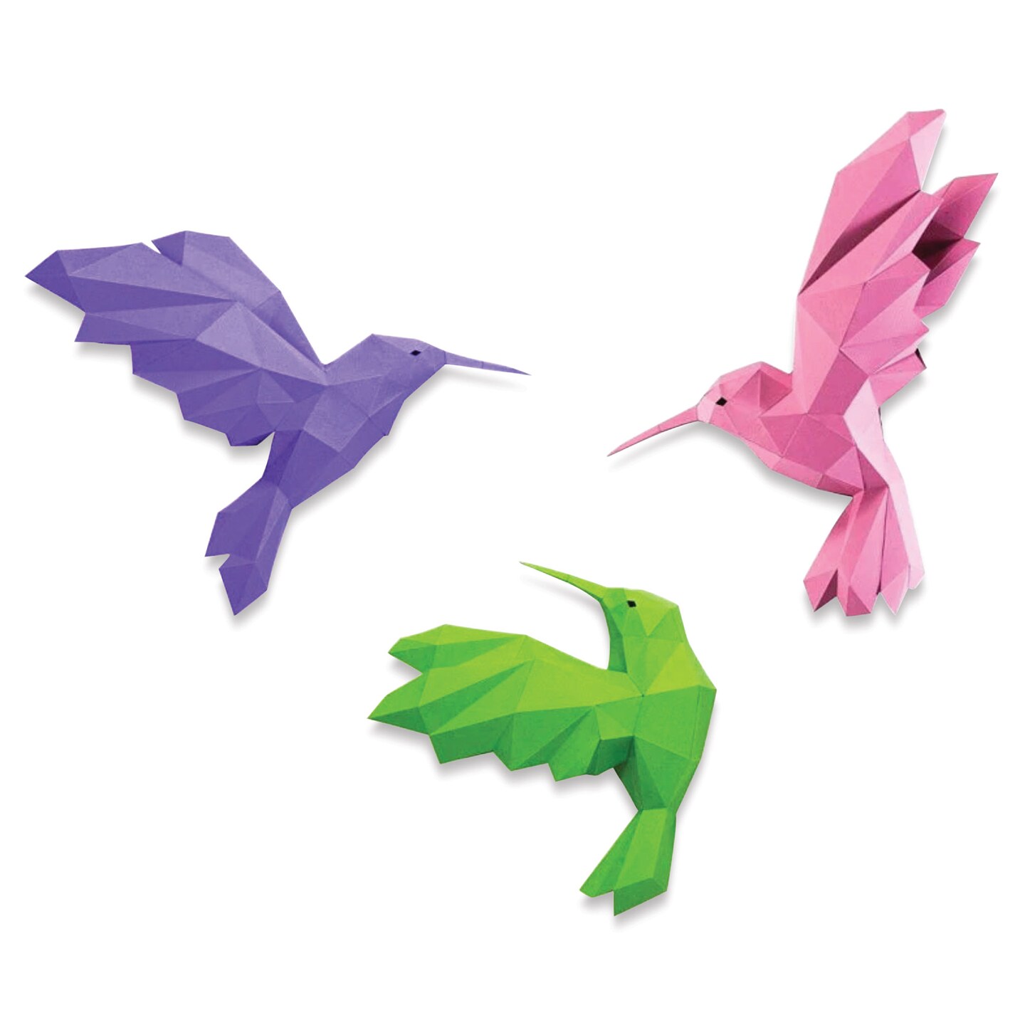 Papercraft World 3D Papercraft Wall Art DIY Kit - Hummingbirds | Michaels