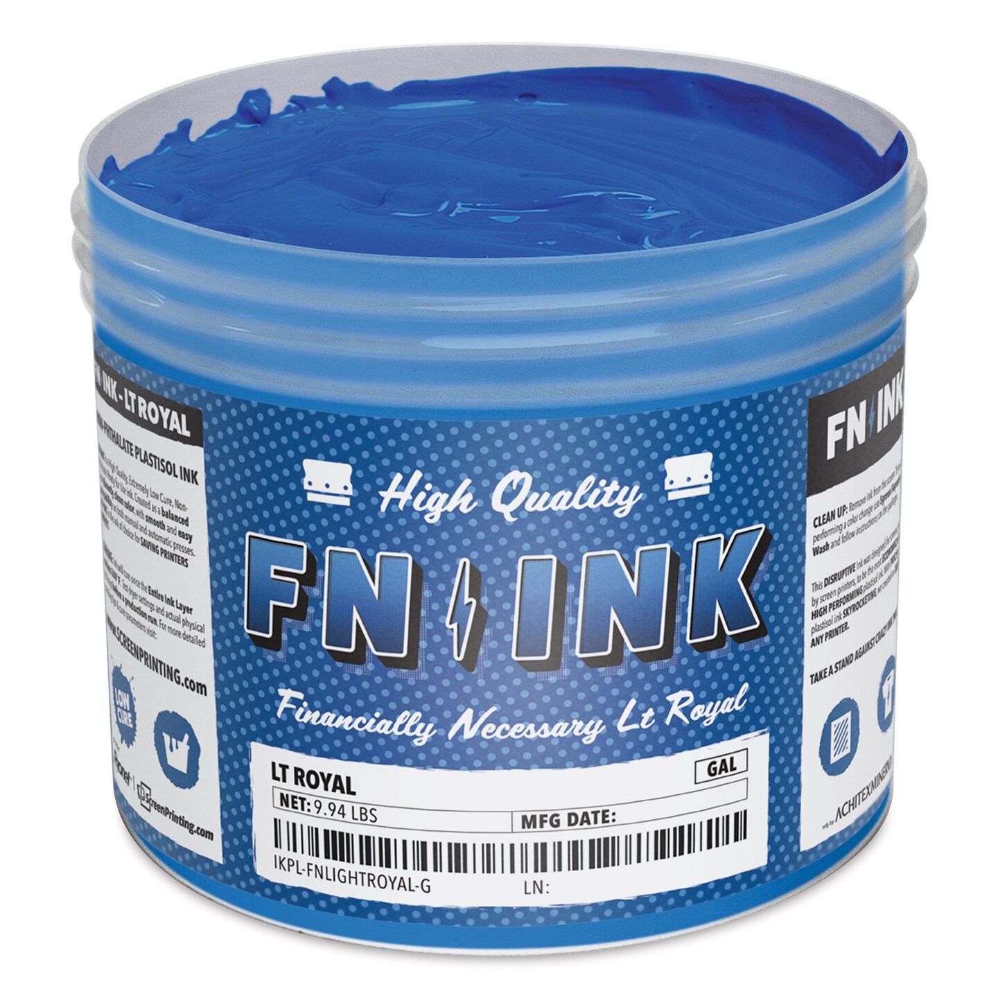 FN Ink Plastisol Screen Printing Ink - Light Royal Blue, Gallon | Michaels