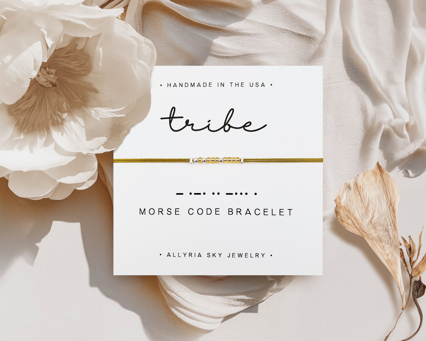 "Tribe" Morse Code Bracelet and Card | MakerPlace by Michaels