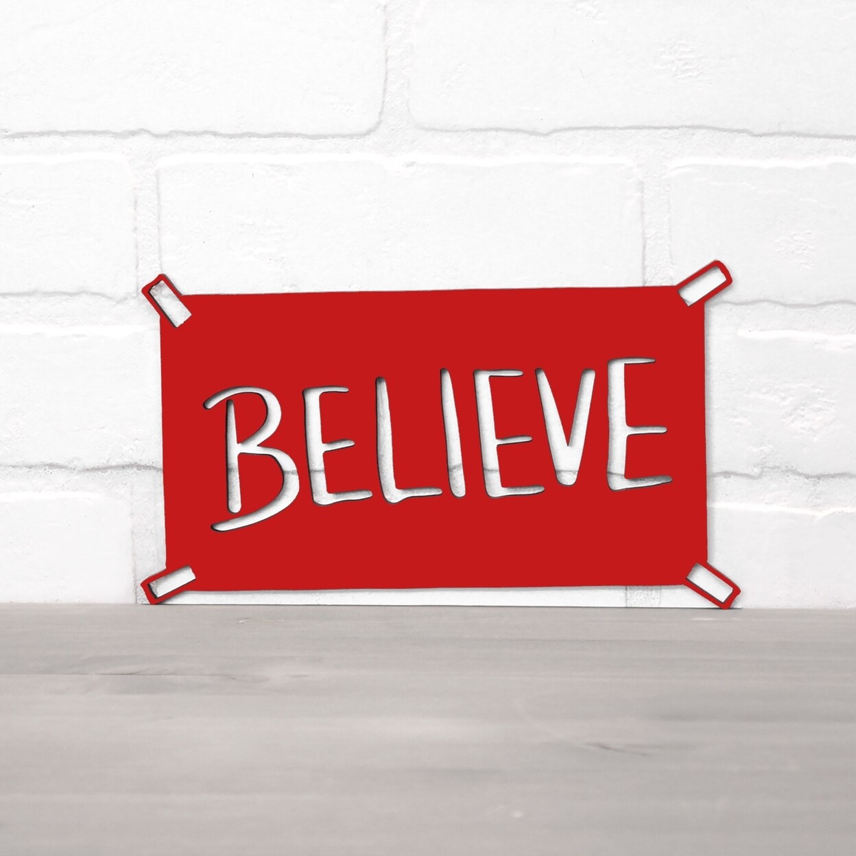 Spunky Fluff Believe Quote Locker Room Sign | Michaels