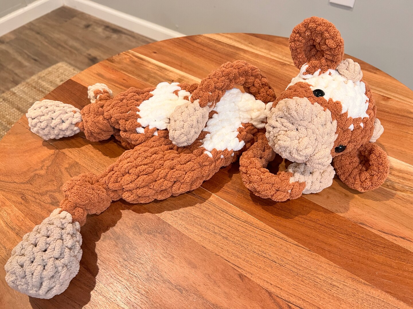 Cow Snuggler, Cows Lovey, Mini Crocheted Baby Blanket, Baby Shower Gift ...