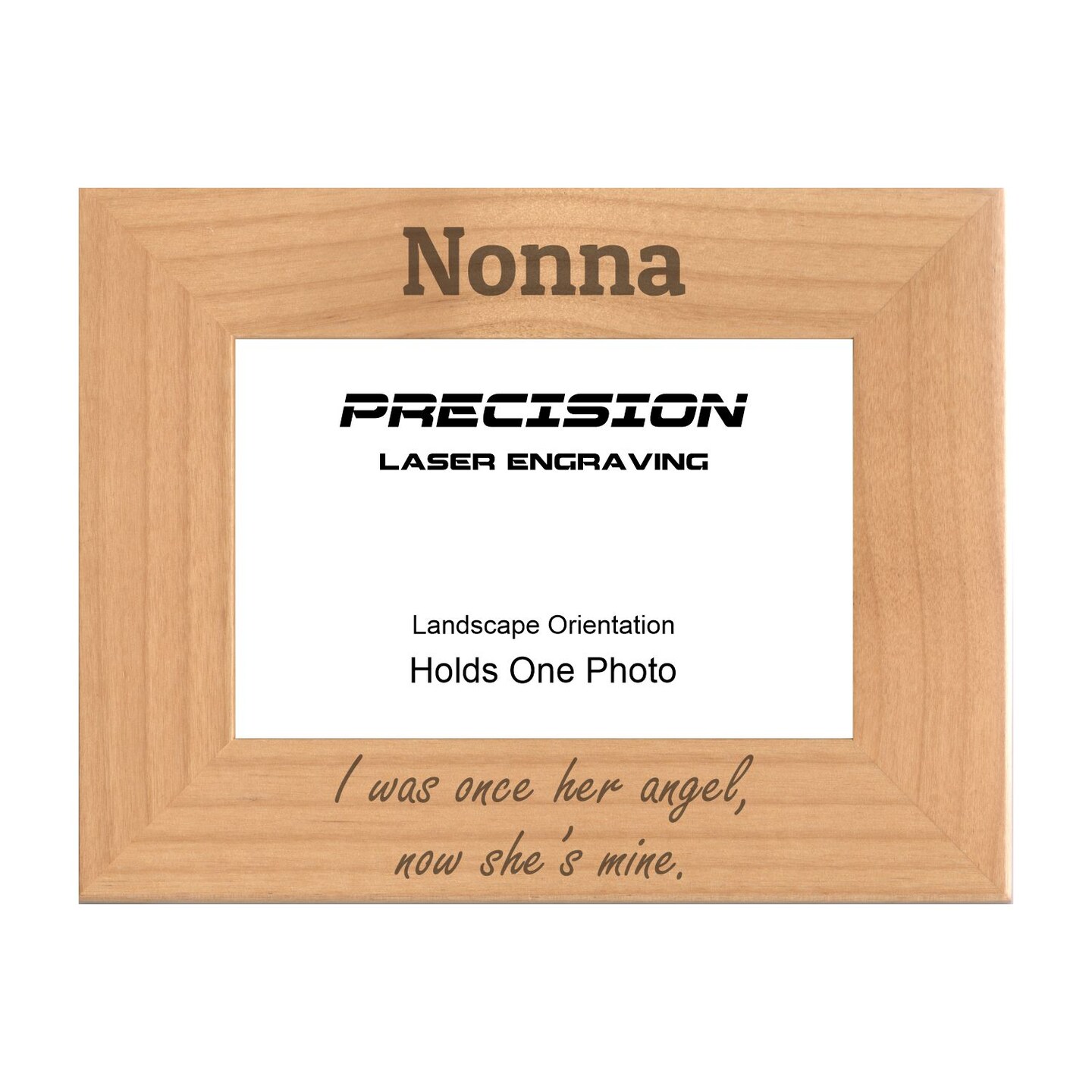 Nonna Remembrance Frame I was once her angel now she's mine Engraved ...