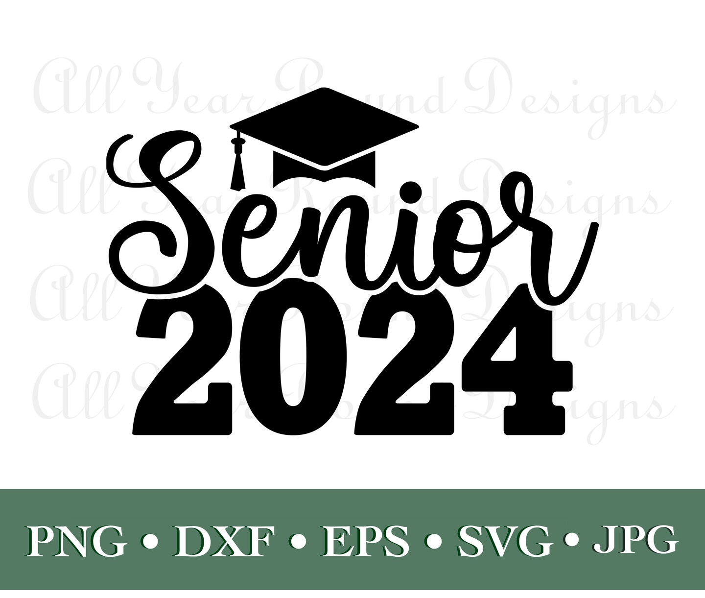 Graduation Decor SVG PNG DXF EPS JPG File Bundle Digital Download ...