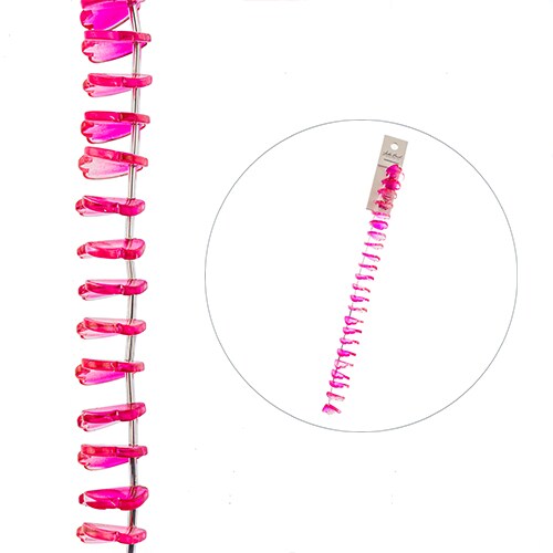 Crystal Lane DIY Glass Garden 15x16mm Petals Leaf Bead Strand, 21pcs ...