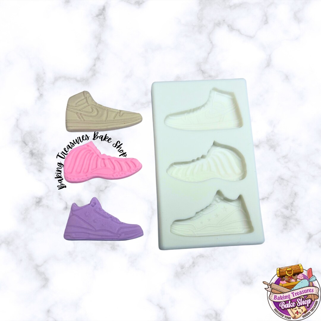 Sport Shoes Silicone Mold, 3 cavities, 3 different designs. | Michaels