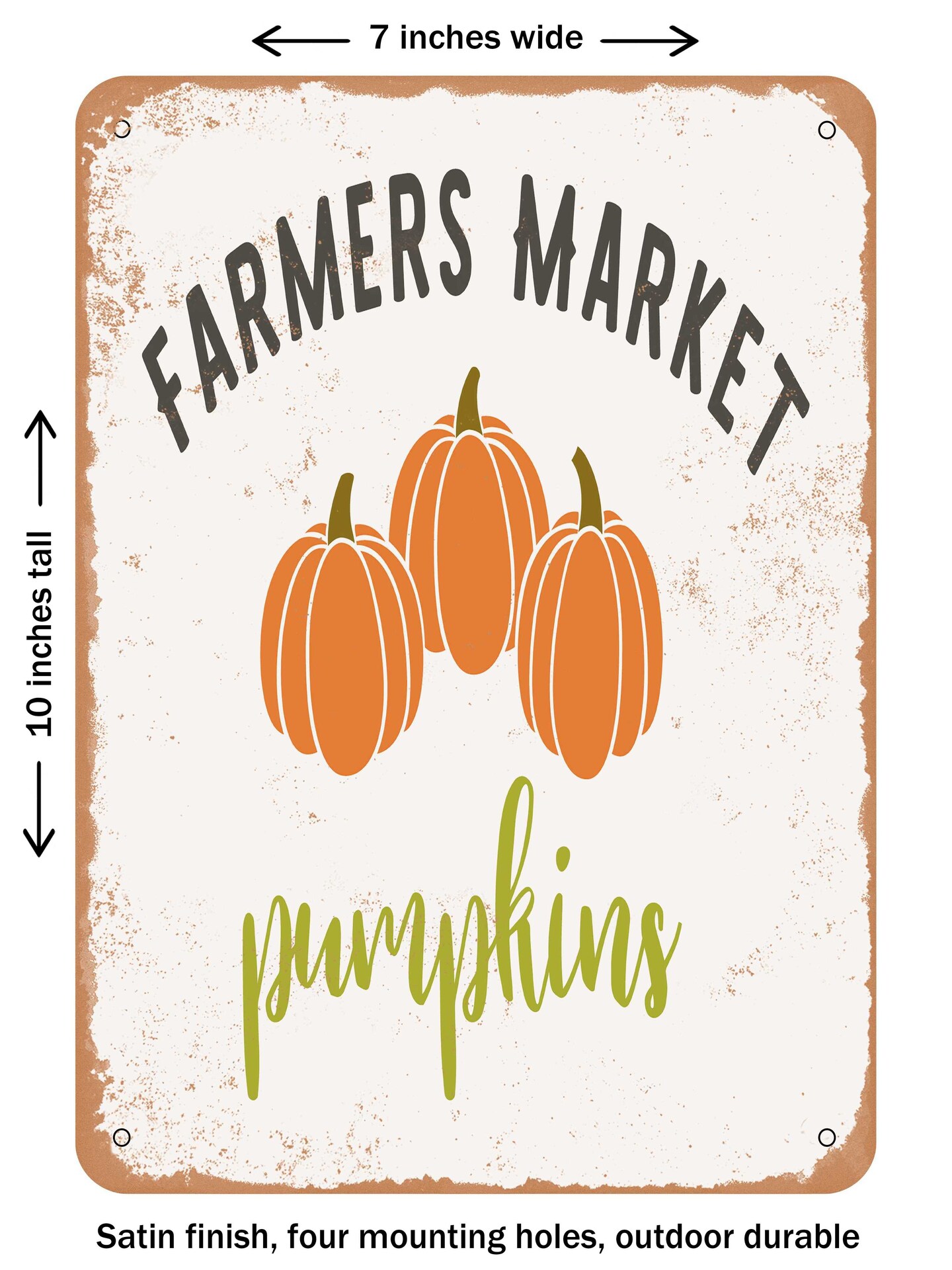 DECORATIVE METAL SIGN - Farmers Market - Vintage Rusty Look | Michaels