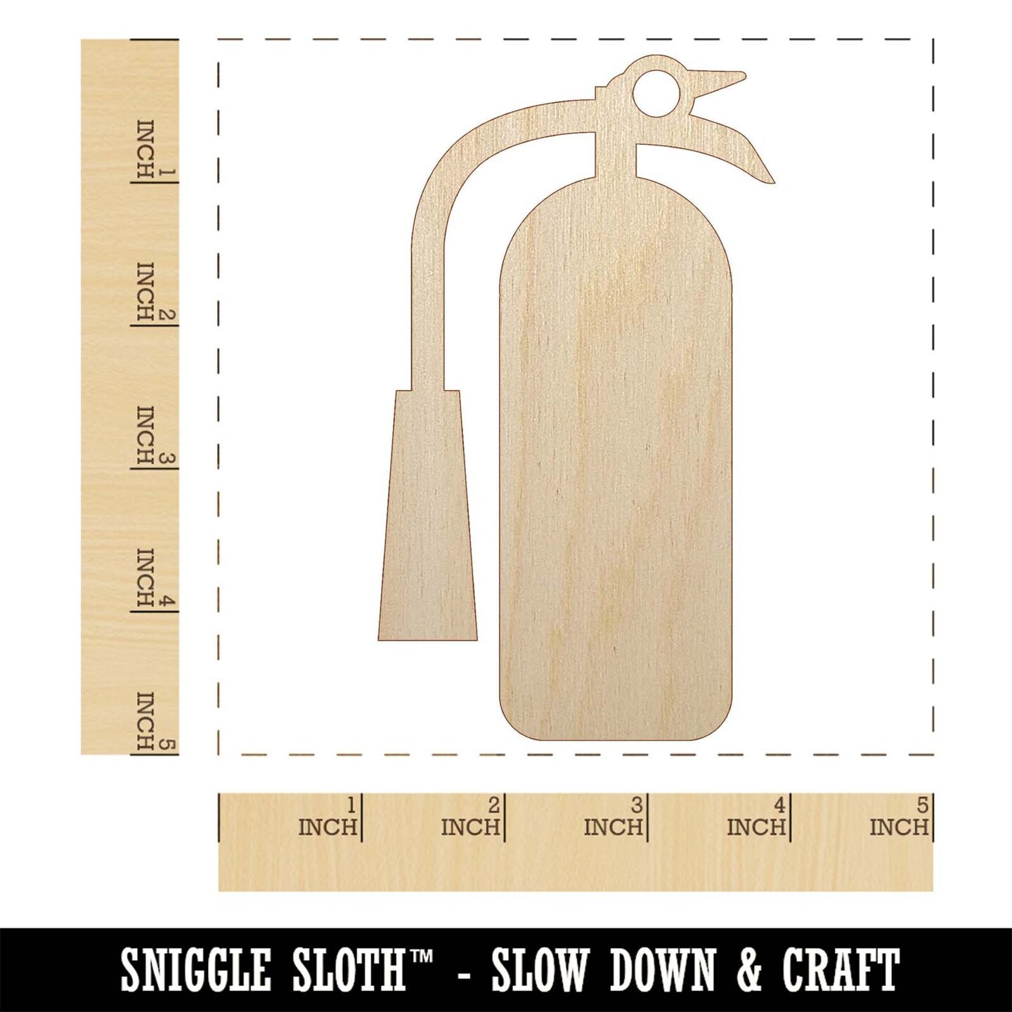 Fire Extinguisher Safety Hazard Symbol Unfinished Wood Shape Piece ...