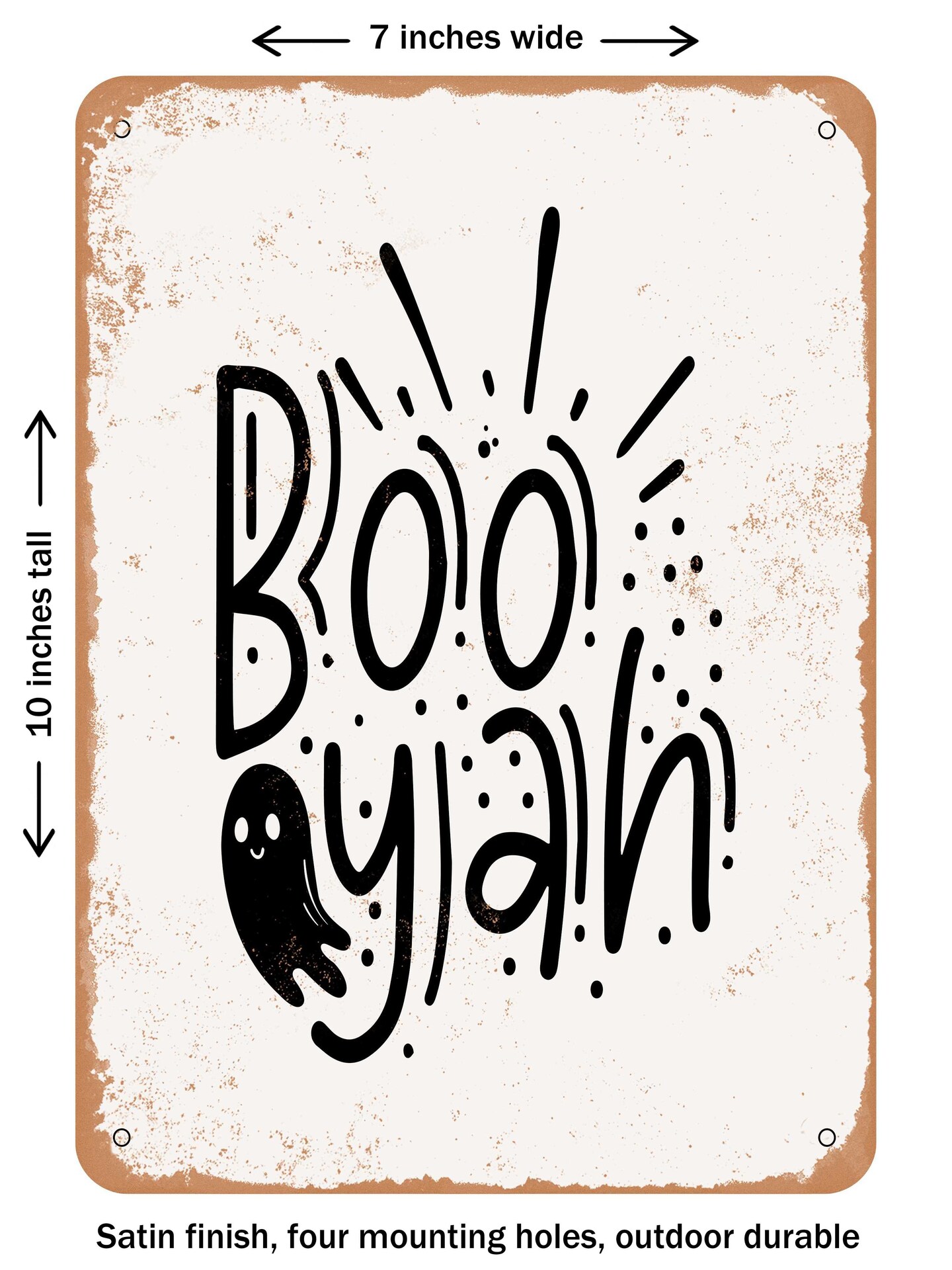 DECORATIVE METAL SIGN - Booyah - 2 - Vintage Rusty Look | Michaels