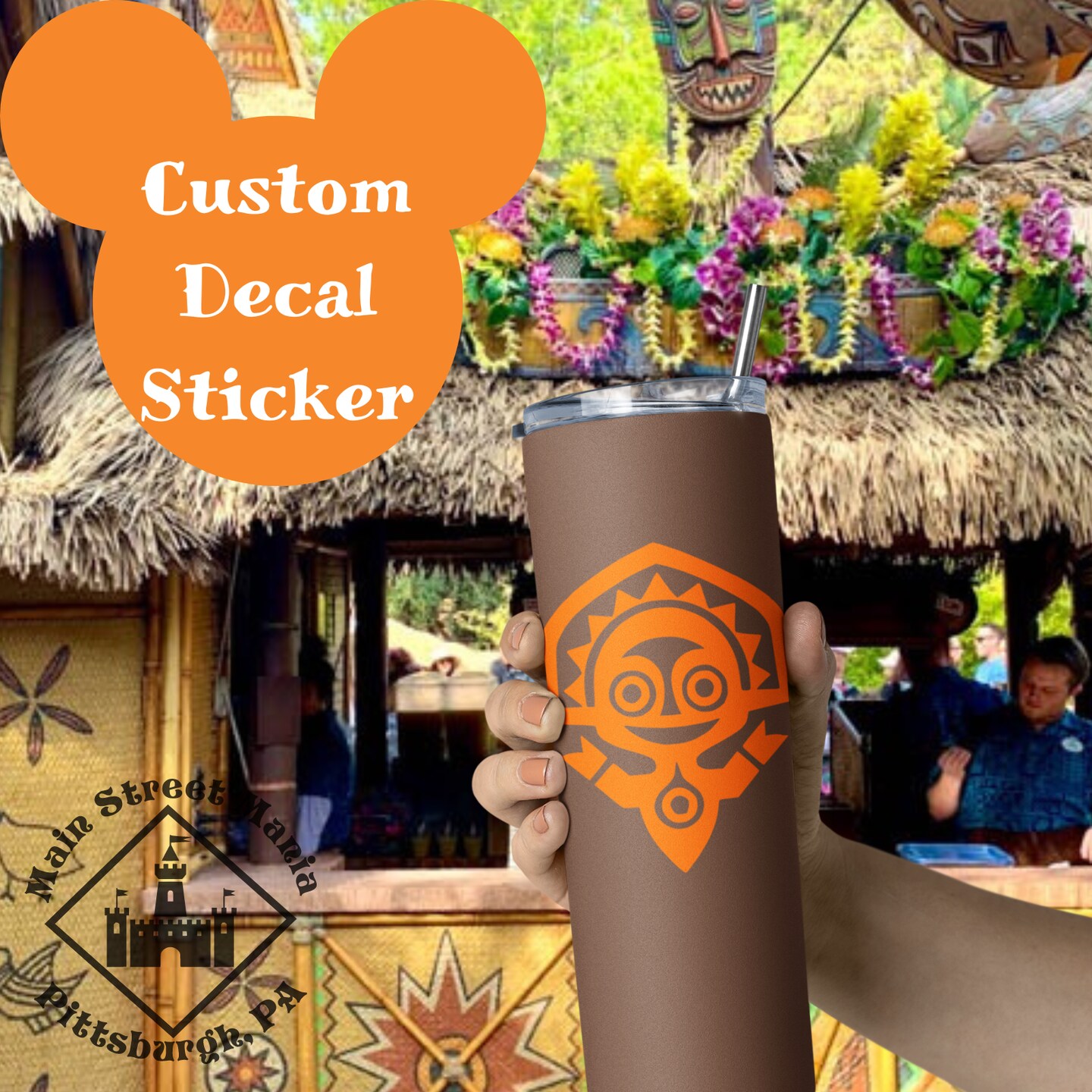 Maui Tiki Room Polynesian Decal Sticker | MakerPlace by Michaels