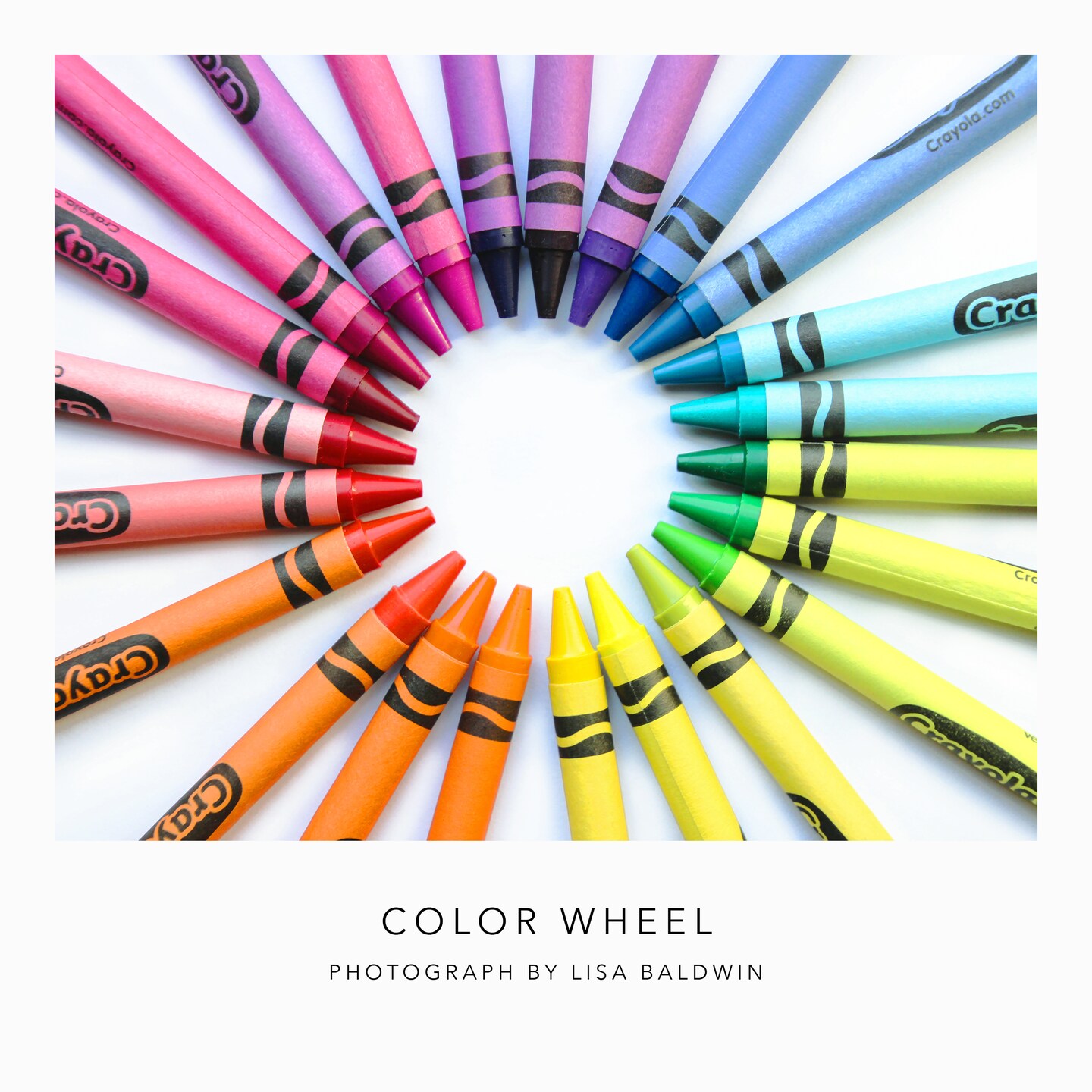 Circle of Crayons Color Wheel Photo - Bright Colorful Rainbow Art ...