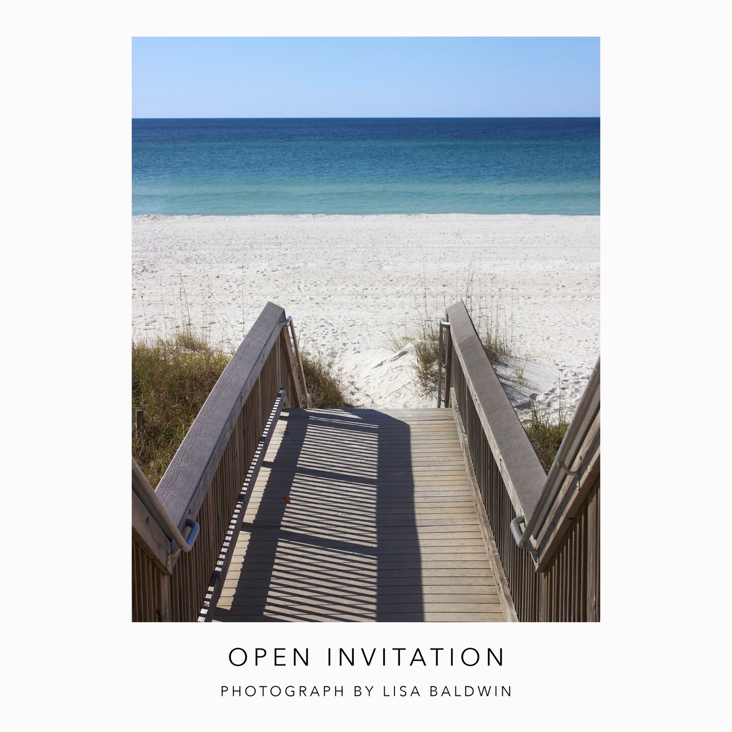Boardwalk Over the Dunes to the Turquoise Ocean Path to the Sea ...