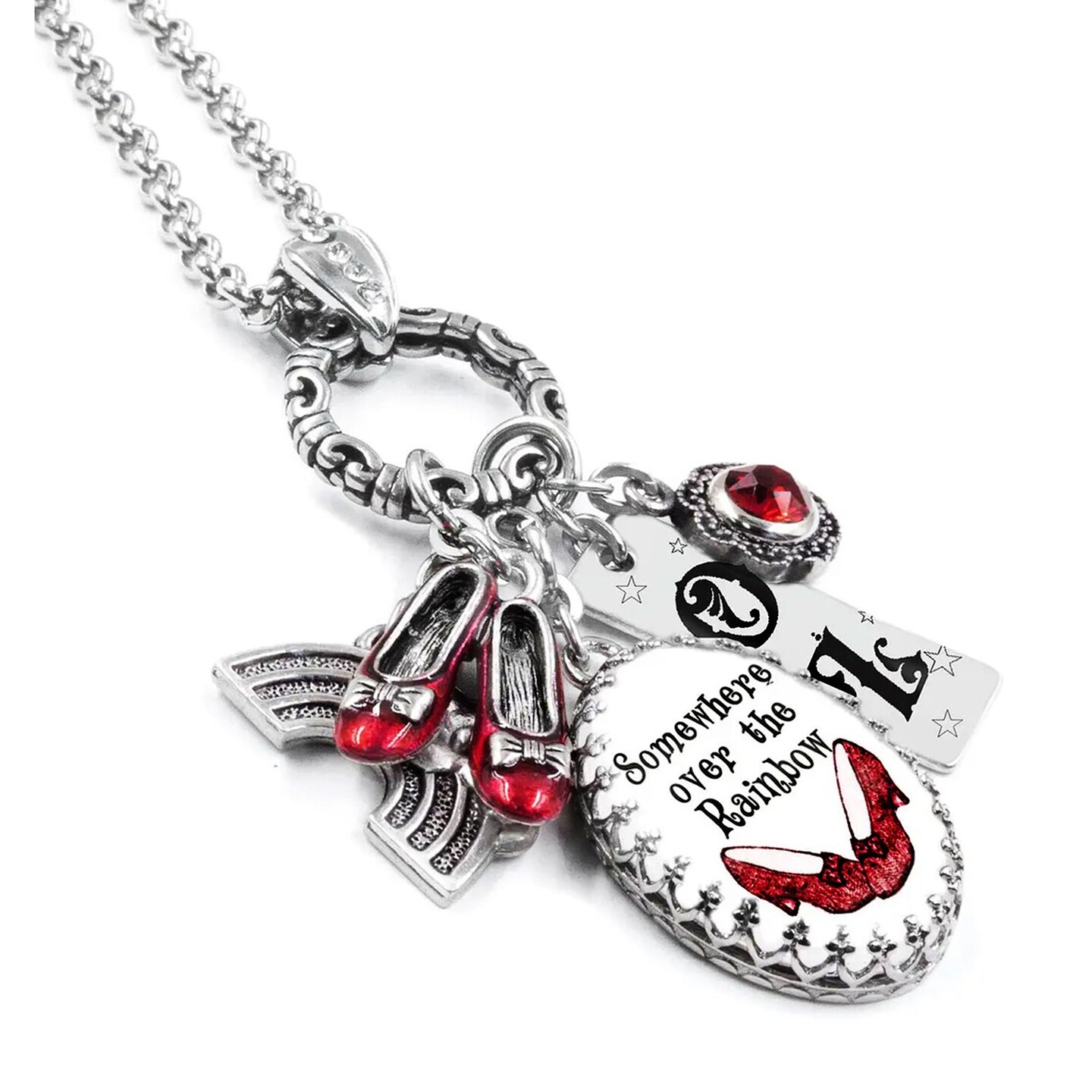 Ruby Red Slippers Necklace, Over the Rainbow Jewelry, Never Tarnish ...