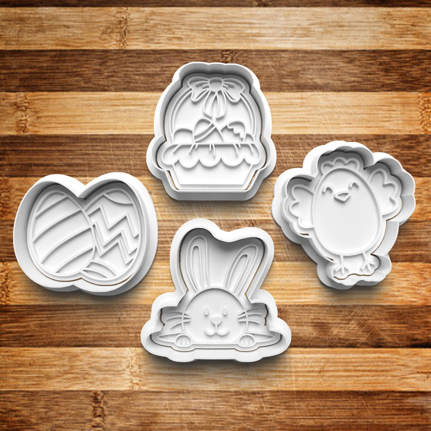 Easter Cookie Cutter | Cookie Stamp | Cookie Embosser | Cookie Fondant ...