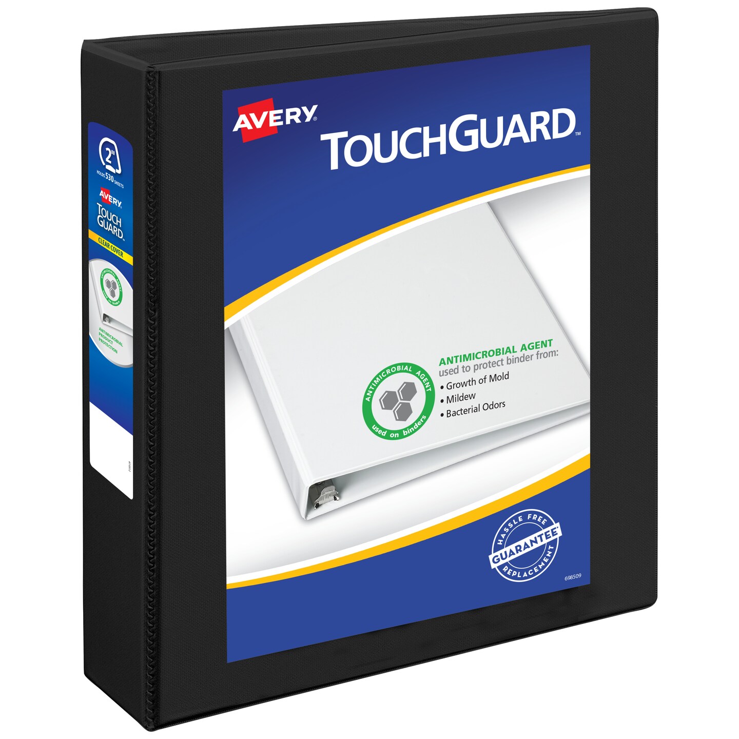 Avery TouchGuard Protection View 3 Ring Binder, Clear View Cover, 2 ...
