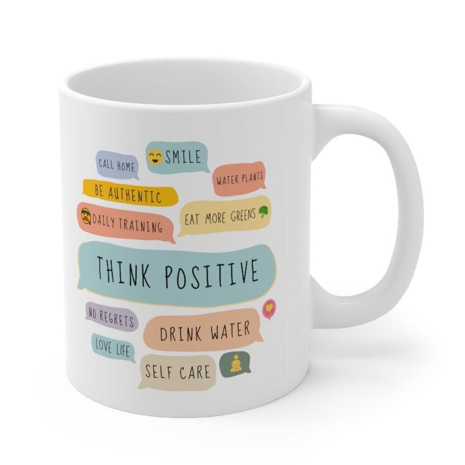 Onetify Think Positive Messages Theme Mug | Michaels