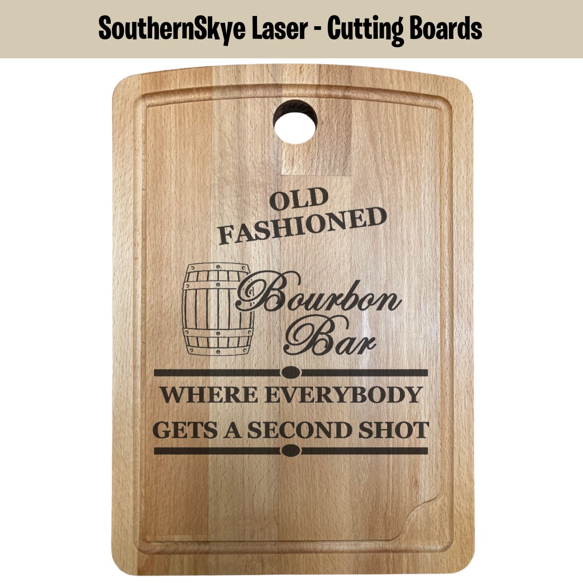 Bourbon Bar Personalized Cutting Board, Charcuterie Board (CBN-45 ...