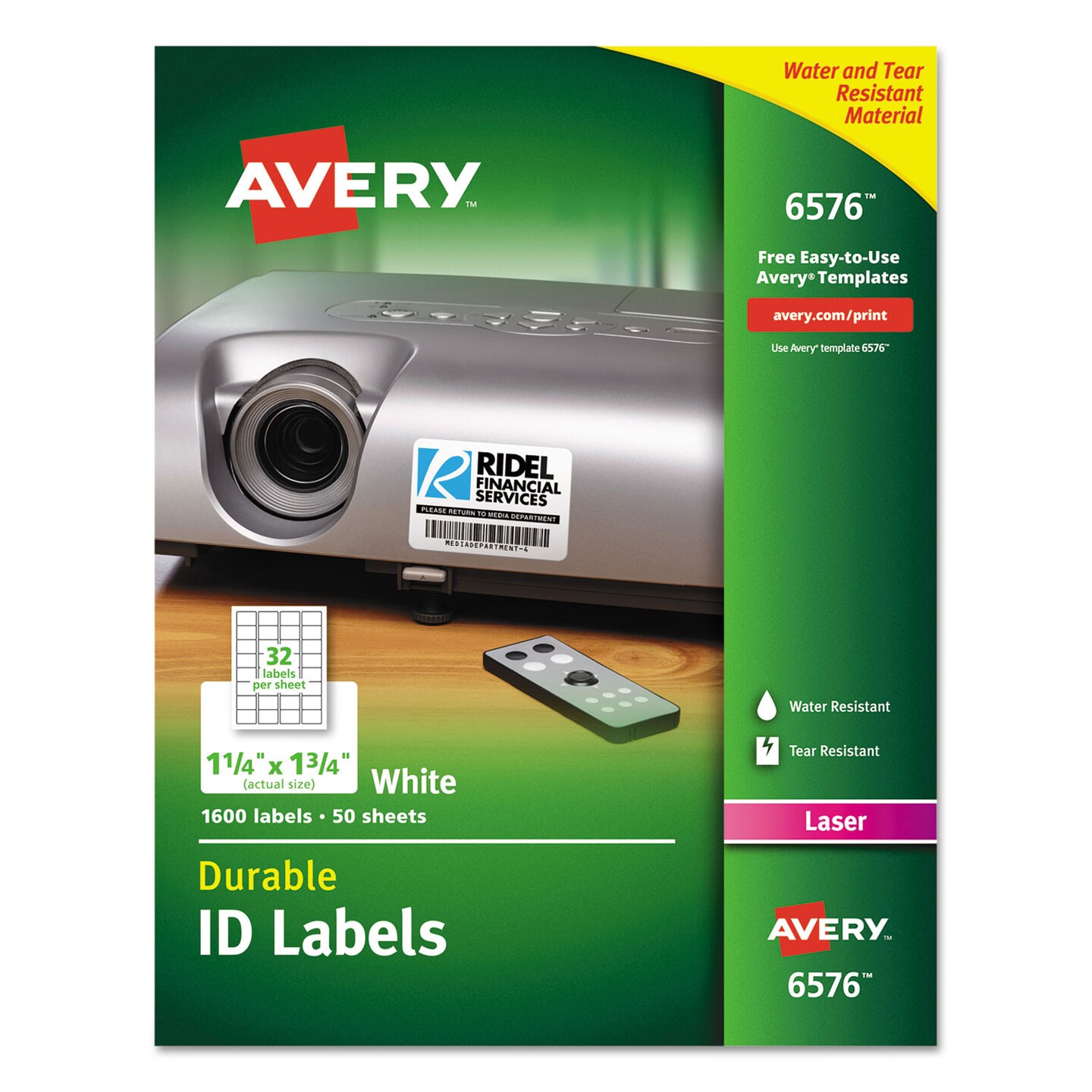 Avery Durable Permanent ID Labels with TrueBlock Technology, Laser ...