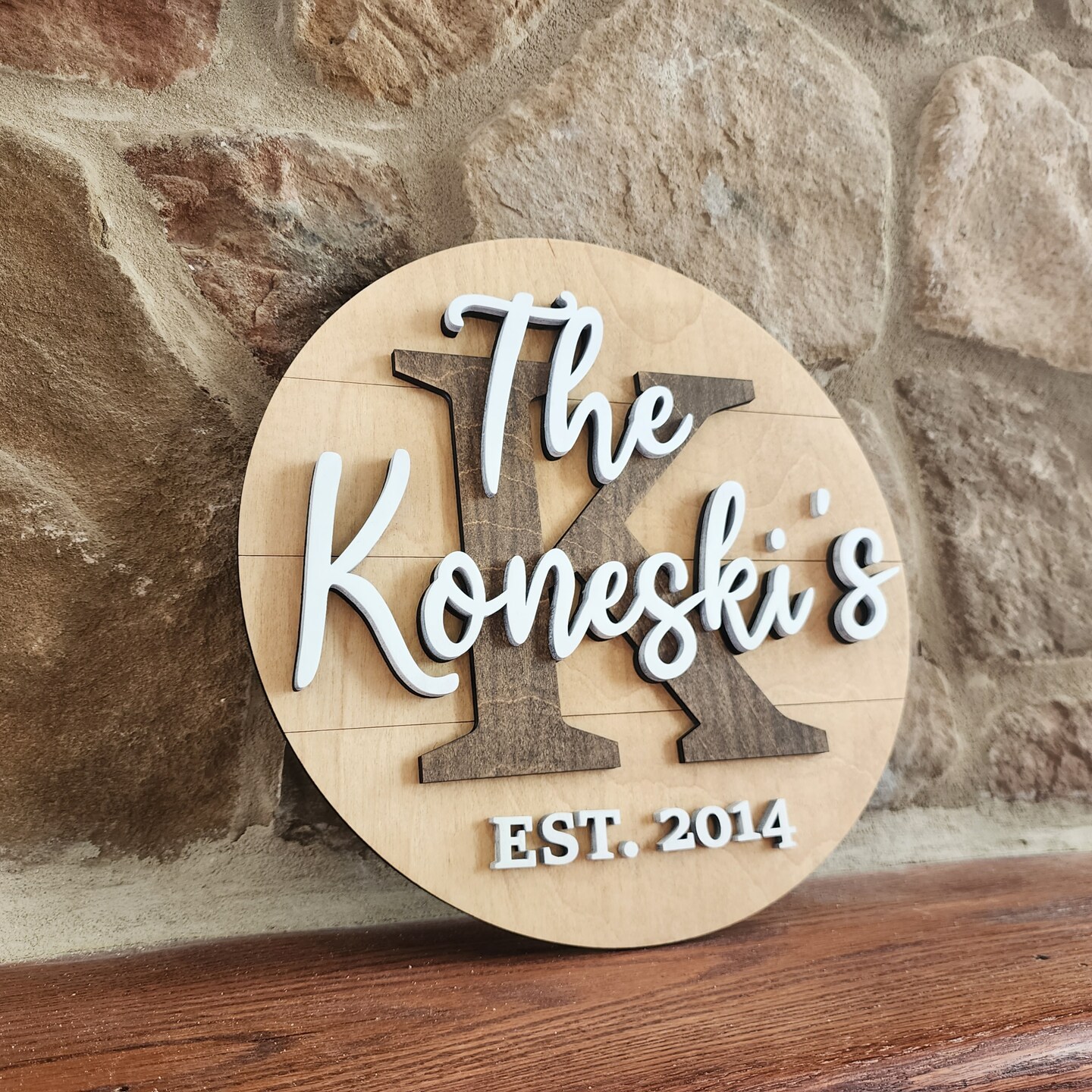 Personalized family last name sign Family last name established year ...