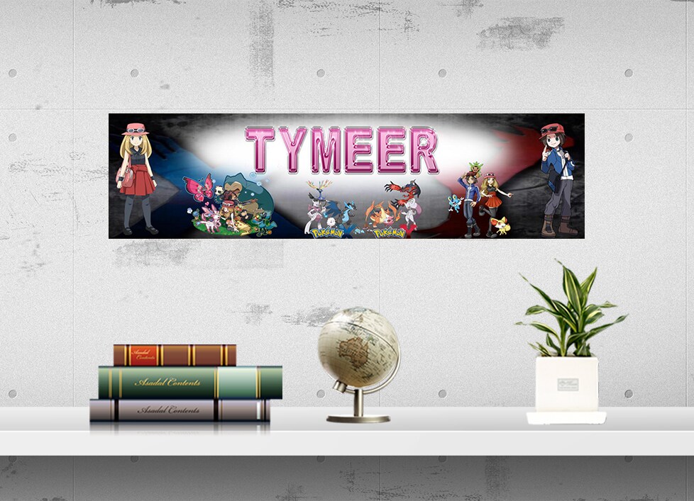Pokemon XY - Personalized Poster with Your Name, Birthday Banner ...
