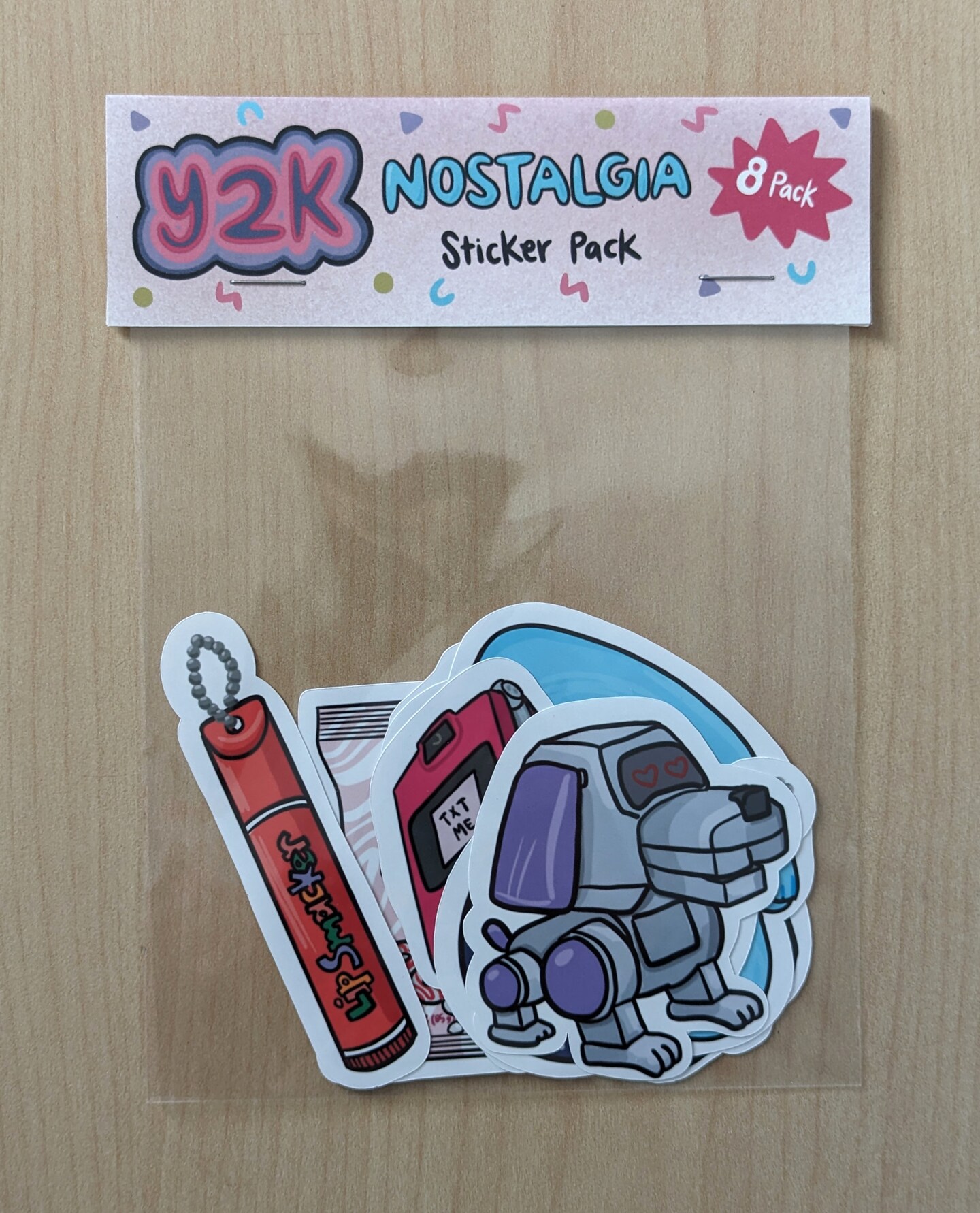 Y2K Nostalgia Sticker Pack - Set of 8 Retro 90s and Early 2000s ...
