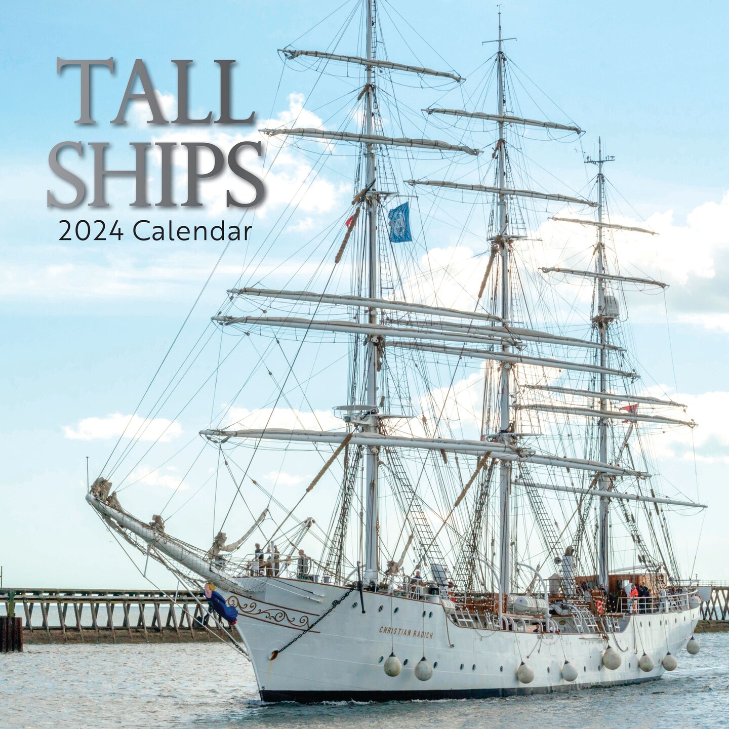 2024 Square Wall Calendar, Tall Ships, 16-Month Transport Theme with ...