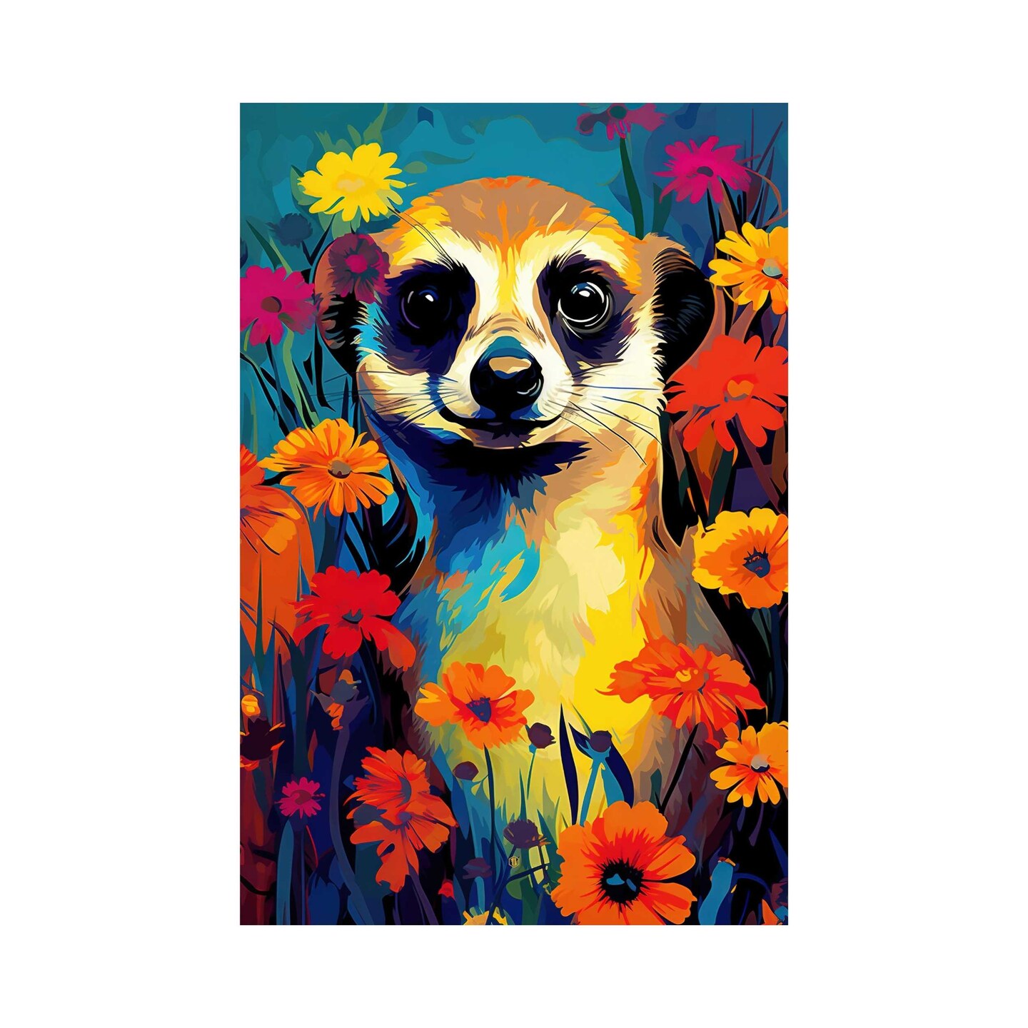 Meerkat Poster, Animal Print, Office Poster, Home Decor | S1 ...