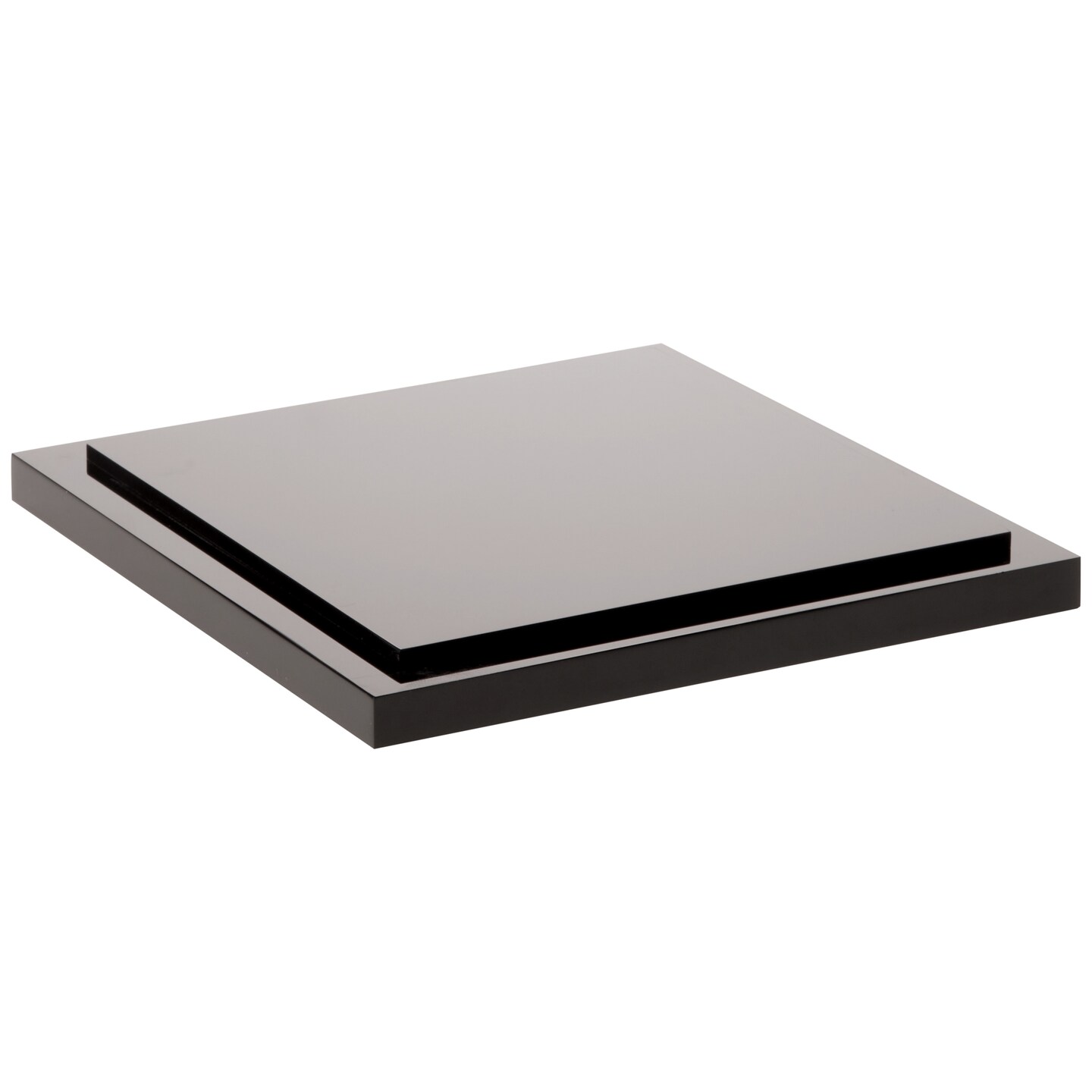 Plymor Black Acrylic Base for Square Clear Acrylic Display Case, 5" x 5 ...