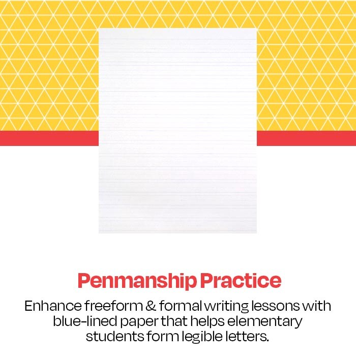 School Smart Primary Chart Paper, Skip-A-Line, 24 x 32 Inches, White ...