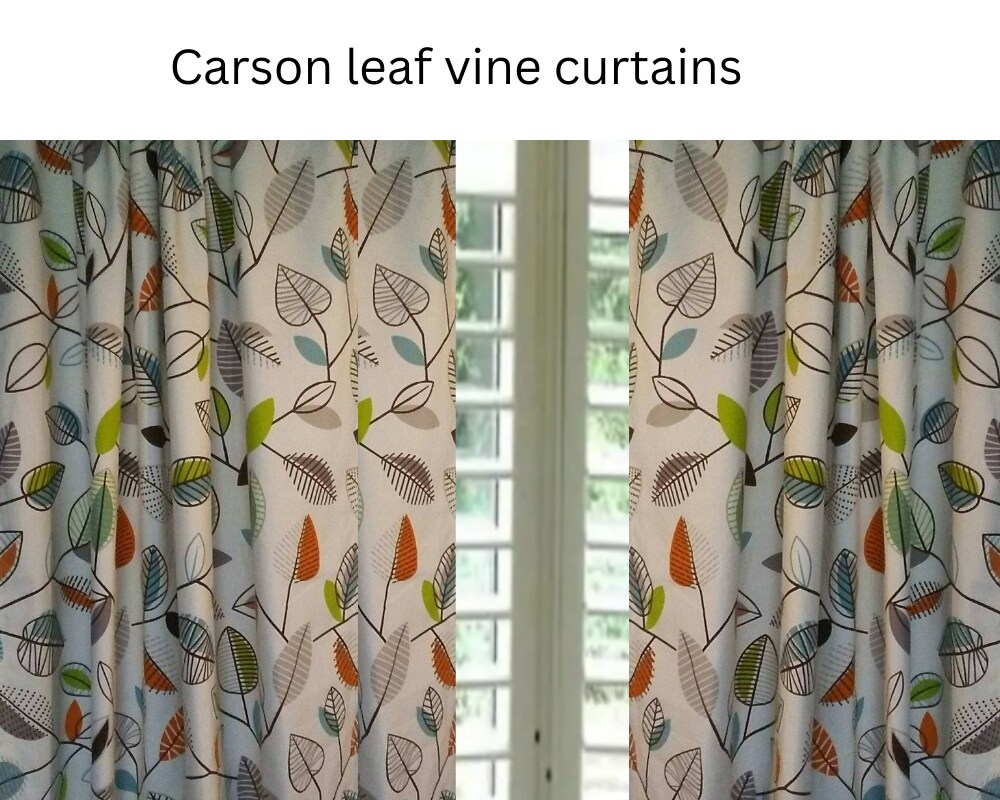 Drapery Loft custom made Carson leaf vine curtains any length ...