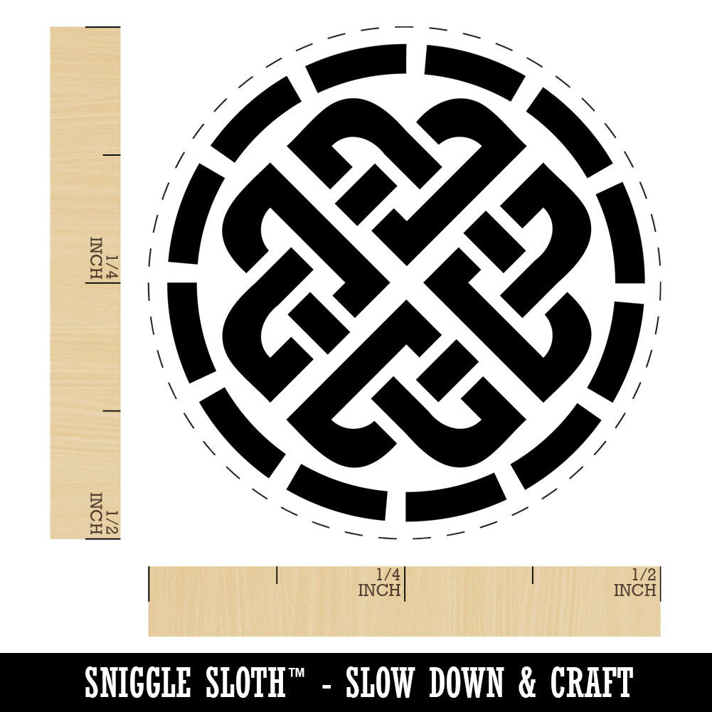 Celtic Shield Knot Ward Symbol of Protection Self-Inking Rubber Stamp ...