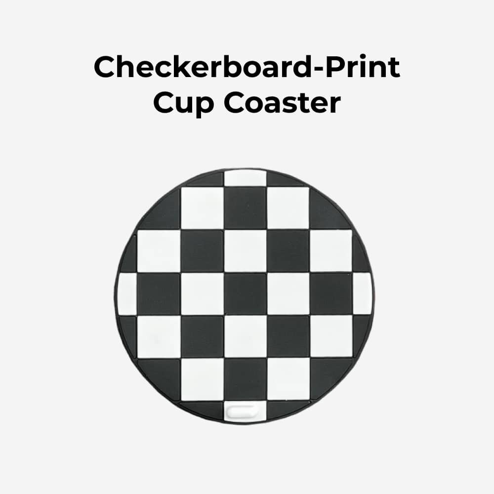 SKUSHOPS 1 Piece Checkerboard-Print Cup Coaster | Michaels
