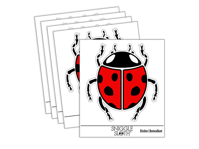 Ladybug Drawing Waterproof Vinyl Phone Tablet Laptop Water Bottle ...