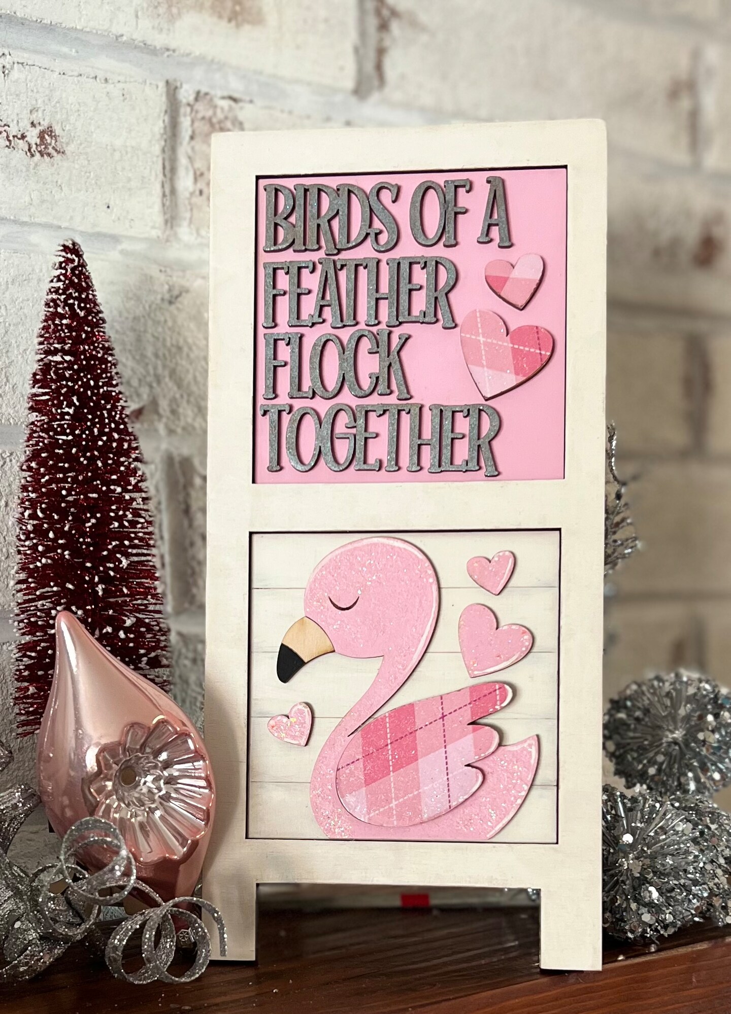 Valentine tiles with wood and paper DIY | MakerPlace by Michaels