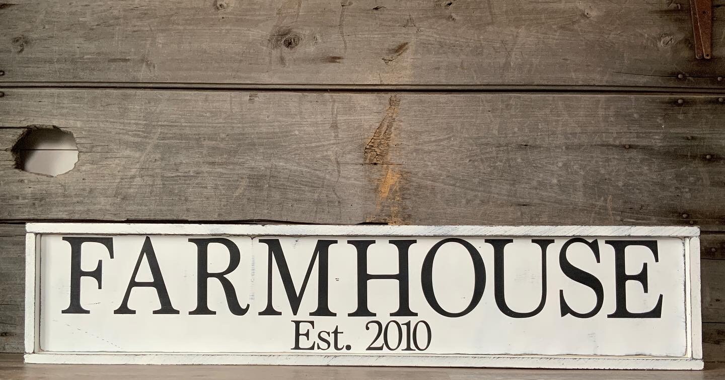 Farmhouse sign, horizontal Farmhouse sign, wood sign, wood farmhouse ...