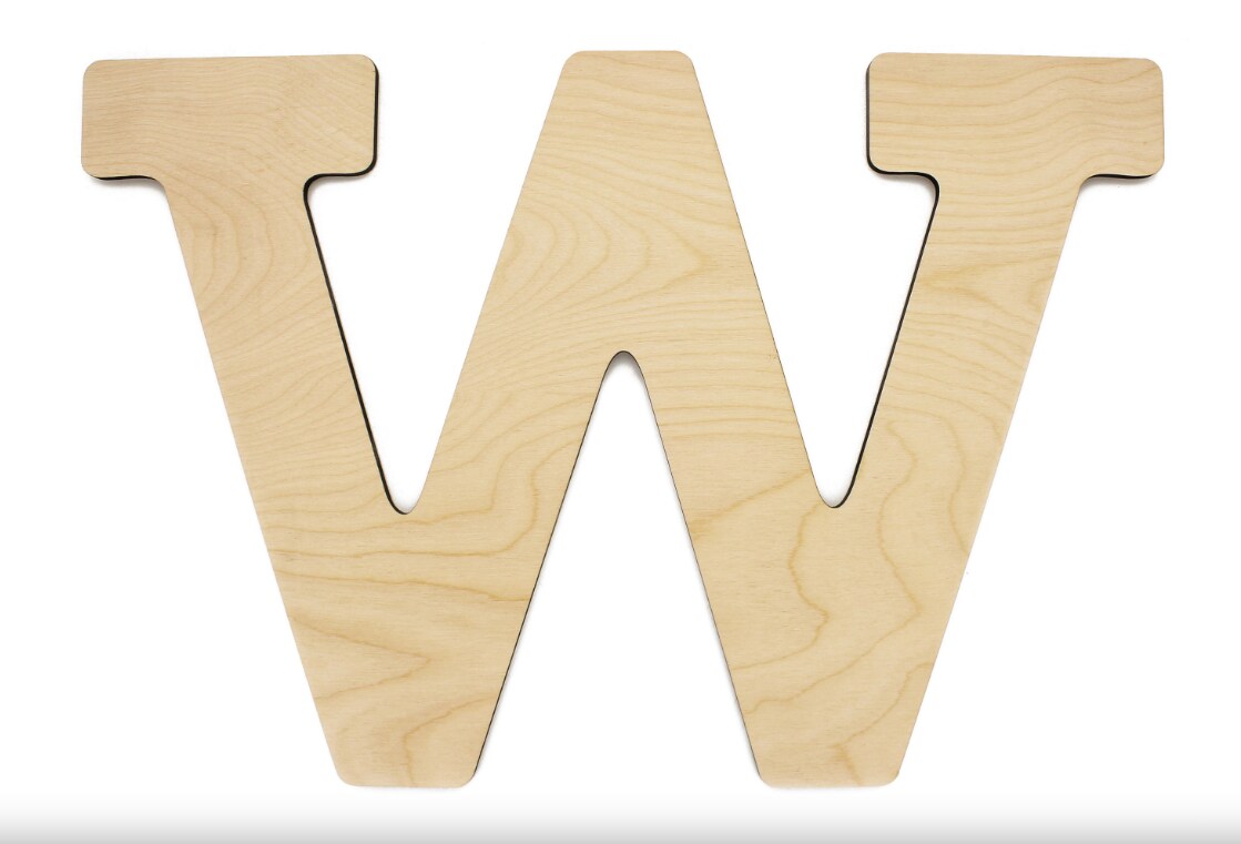 Good Wood by Leisure Arts Letter 9.5" W, Wooden Letters, Wood Letters, Wooden Letters Wall Decor ...