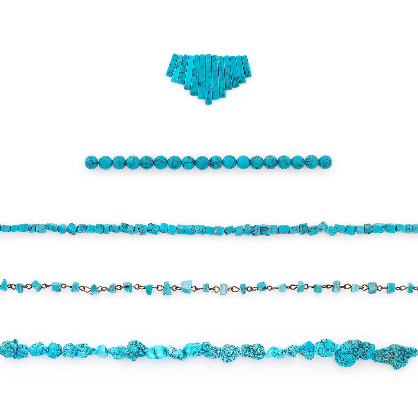 Turquoise Gemstone Bead Assortment Collection for Jewelry Making Value ...