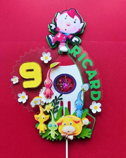 Pikmin Cake Topper | Pikmin party supplies | Cake Decoration | Birthday ... Pikmin Cake Topper | Pikmin party supplies | Cake Decoration | Birthday ...