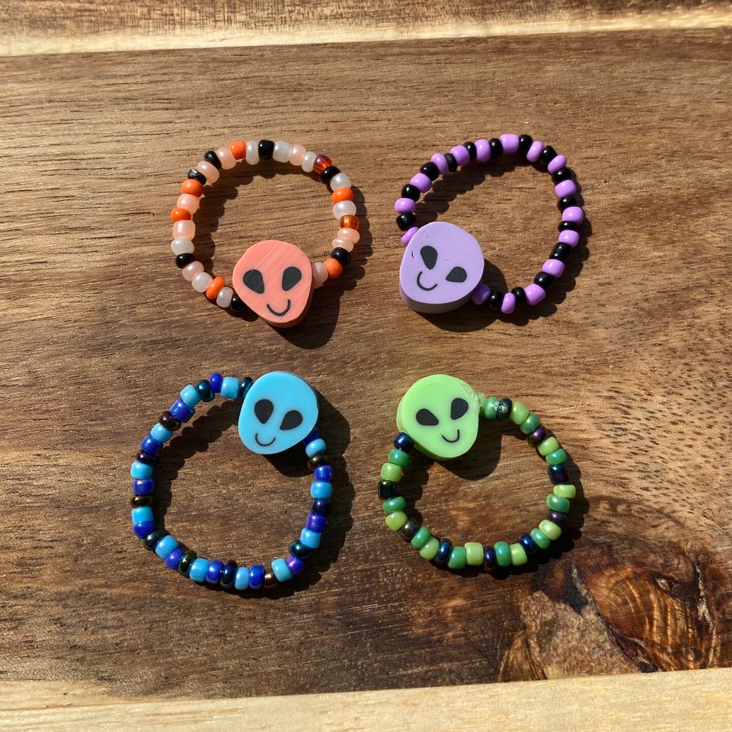 Alien Beaded Ring | Outter Space Accessories | Gifts for Friends | Cool ...