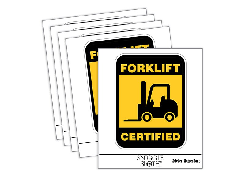Forklift Certified Heavy Work Machine Operator Waterproof Vinyl Phone ...
