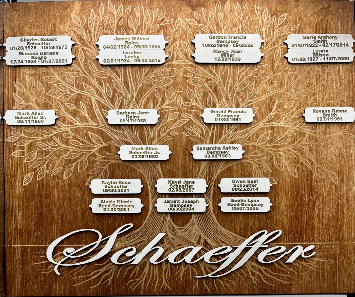 Family Tree Display - Custom Built | MakerPlace by Michaels