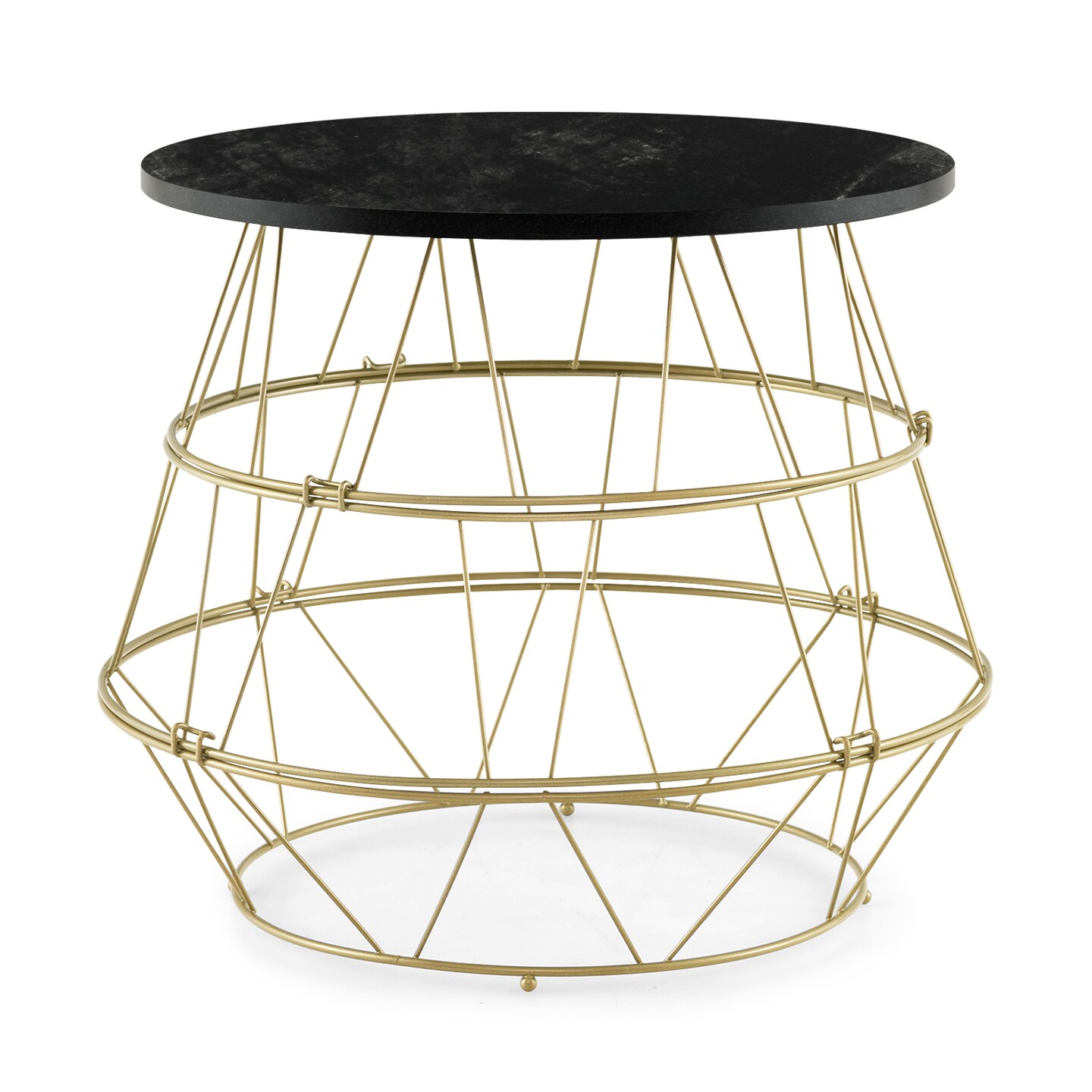Round Metal Frame End Table with Removable Top | Michaels
