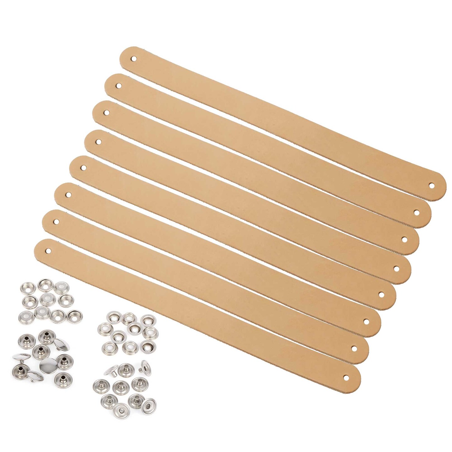 DIY Leather Bracelets Kit 3/4 Inch wide 8 Packs- Hardware Included-Made ...