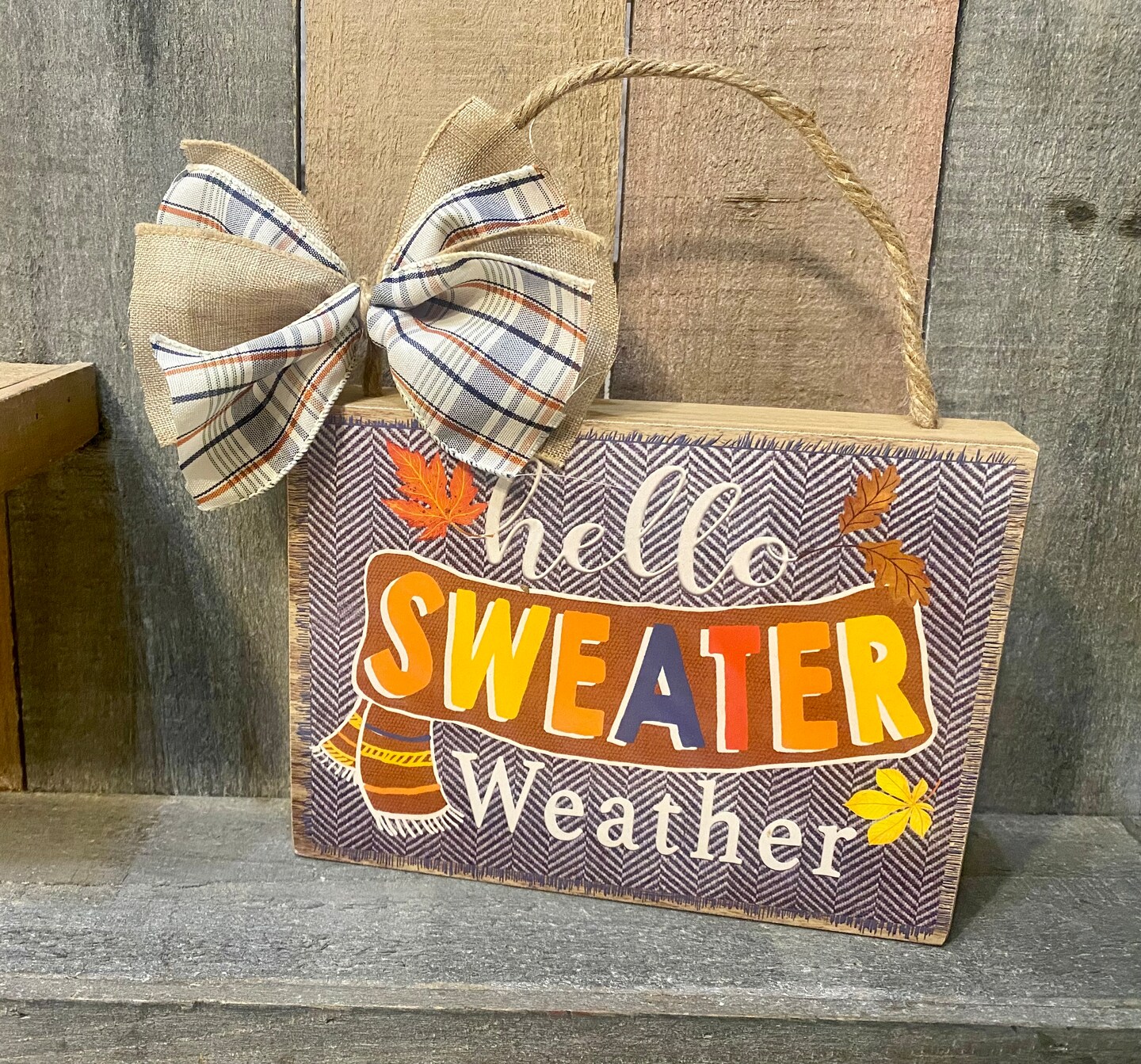 Fall Sign - Hello Sweater Weather | MakerPlace by Michaels