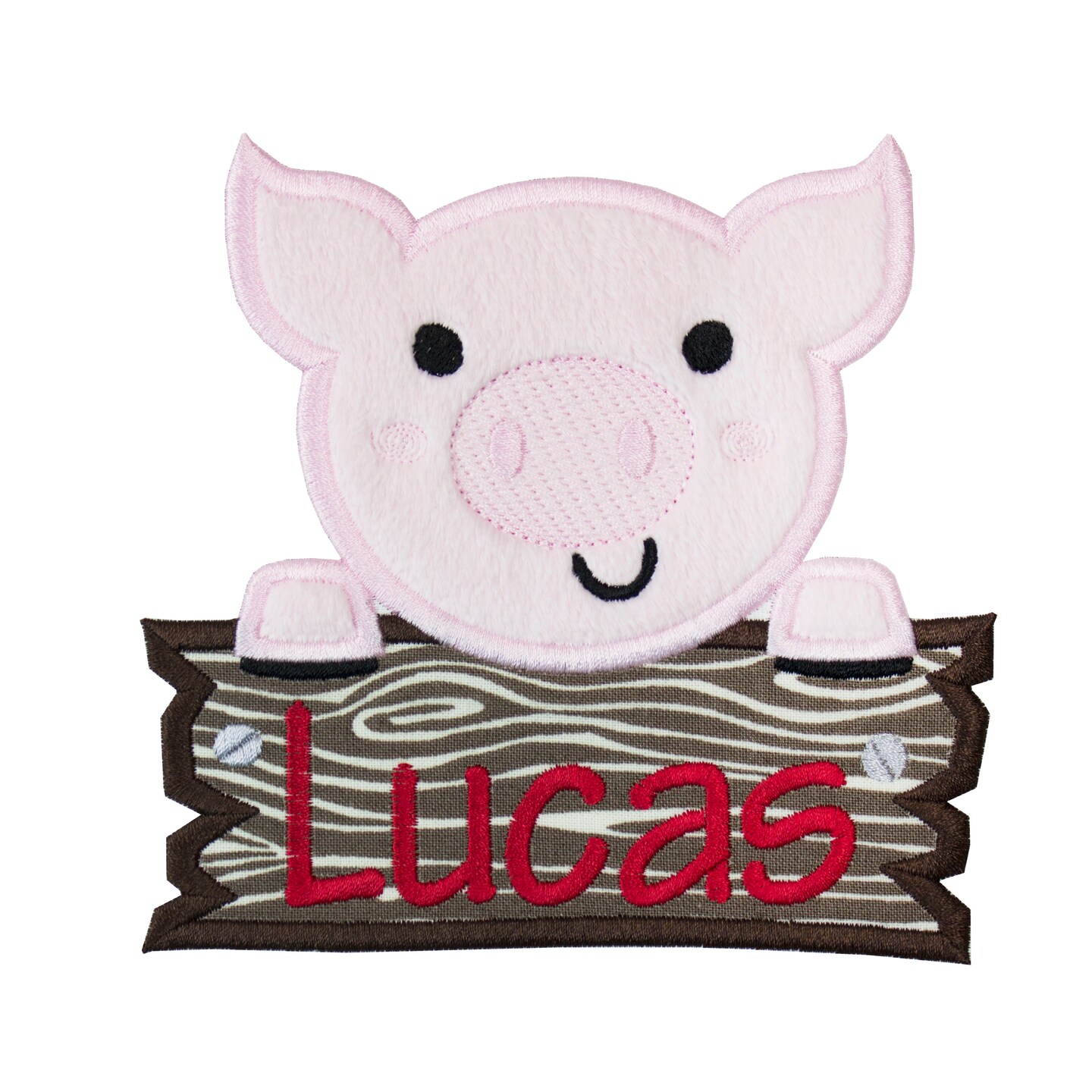 Farm Pig Peeker with Barn Sign Personalized Custom Patch | MakerPlace ...