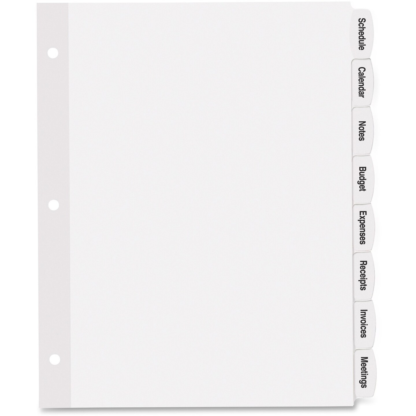 Avery Easy Peel White Label Tab Dividers, 8-Tab, 6/PK, White | Michaels