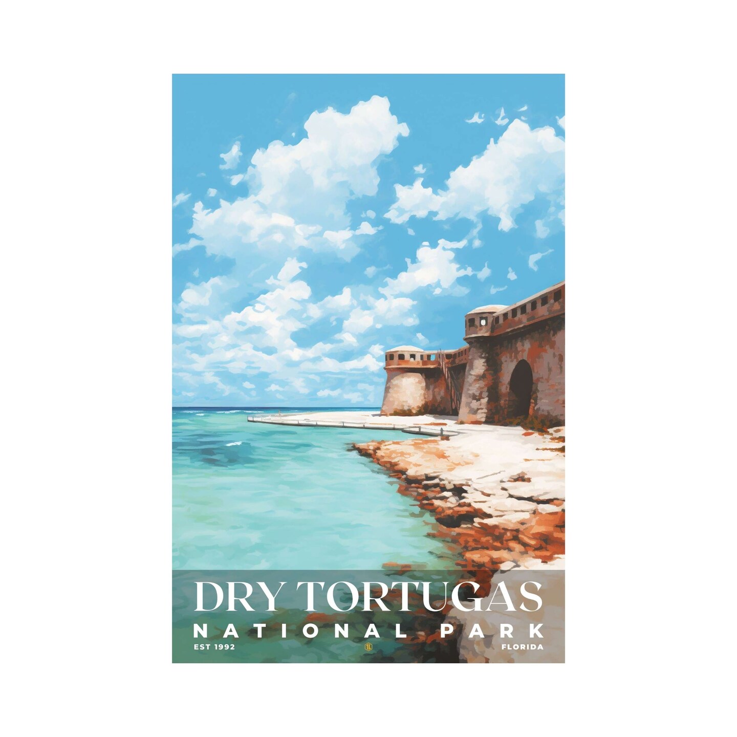 Dry Tortugas National Park Poster, Travel Art, Office Poster, Home ...
