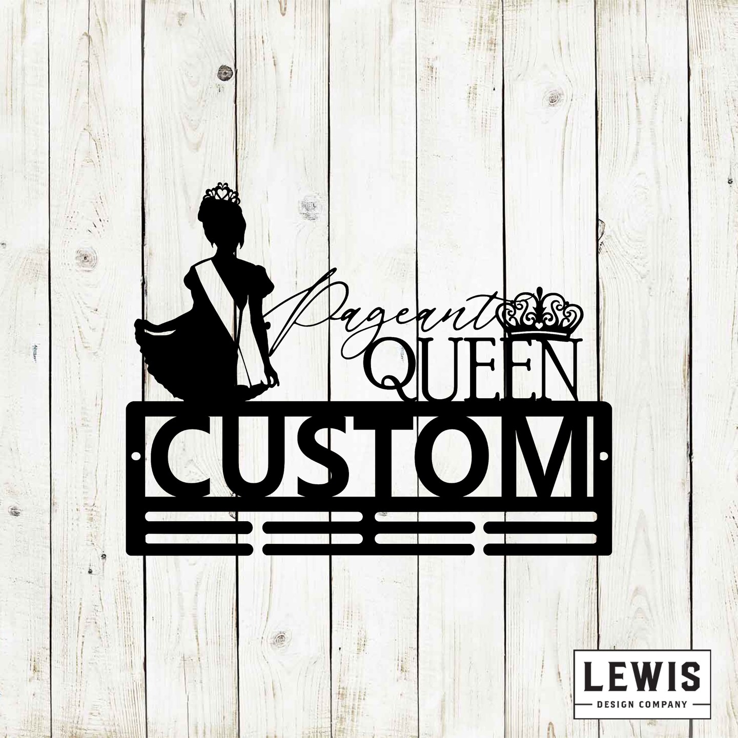 Beauty Pageant Custom Name Medal Hanger Monogram, 12 Rungs for medals ...